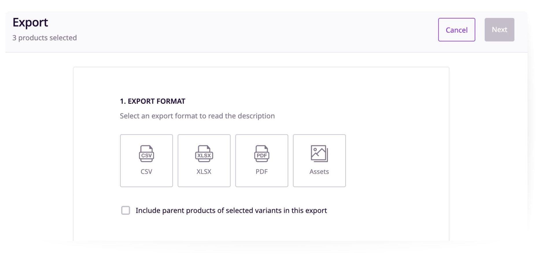 Exporting Product Data